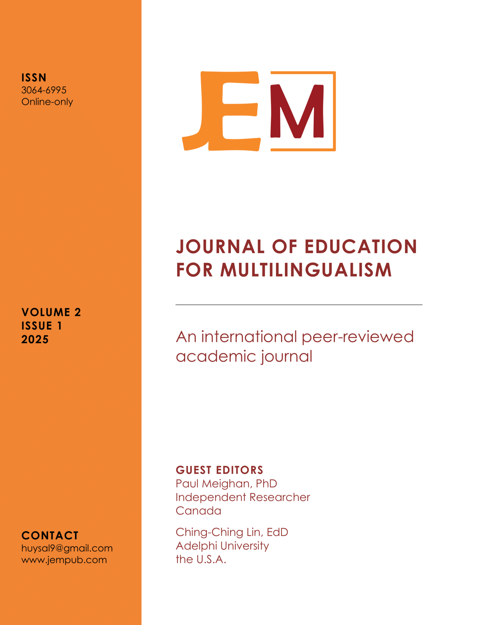 JEM – Journal of Education for Multilingualism
